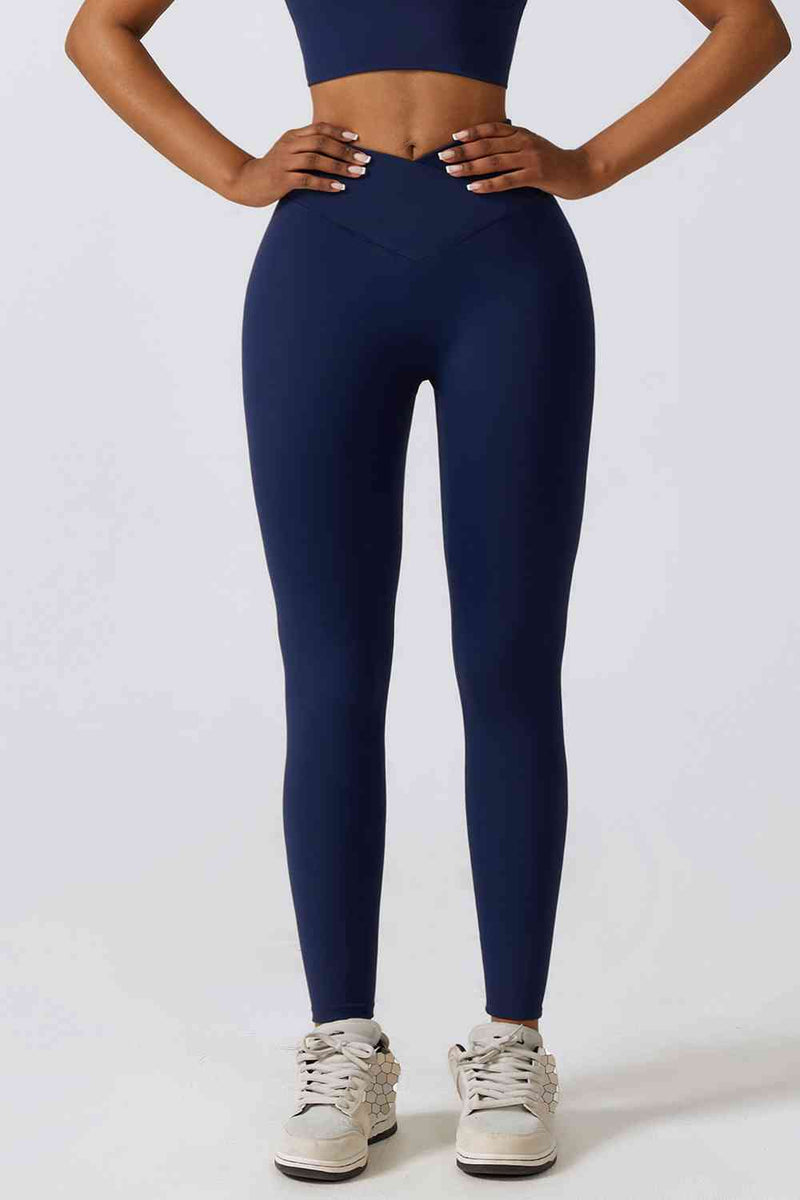 V-Waistband Sports Leggings - Seductively Posh LLC